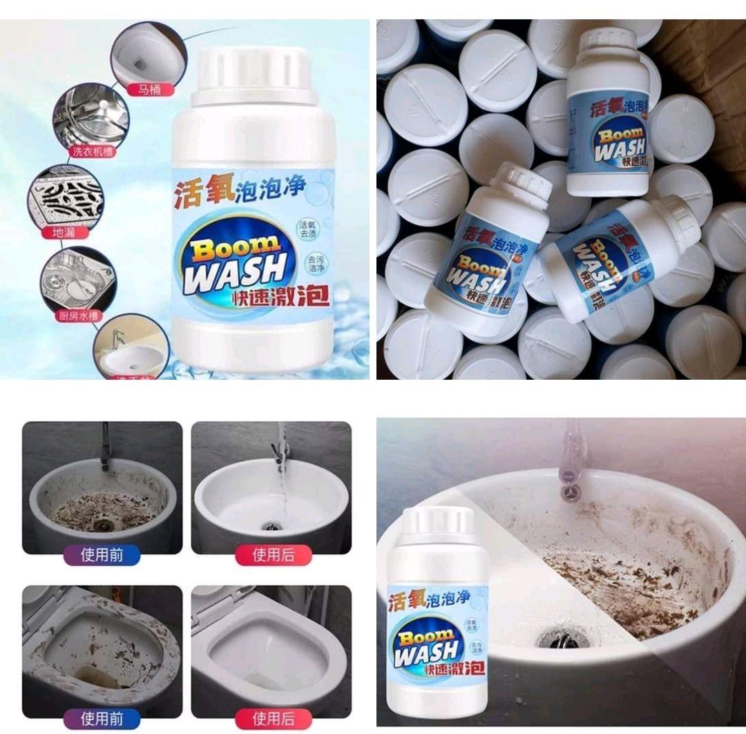 ผงทำความสะอาดอเนกประสงค์ BOOM WASH สามารถทำความสะอาดได้ ไม่ว่าจะเป็นโถ ...