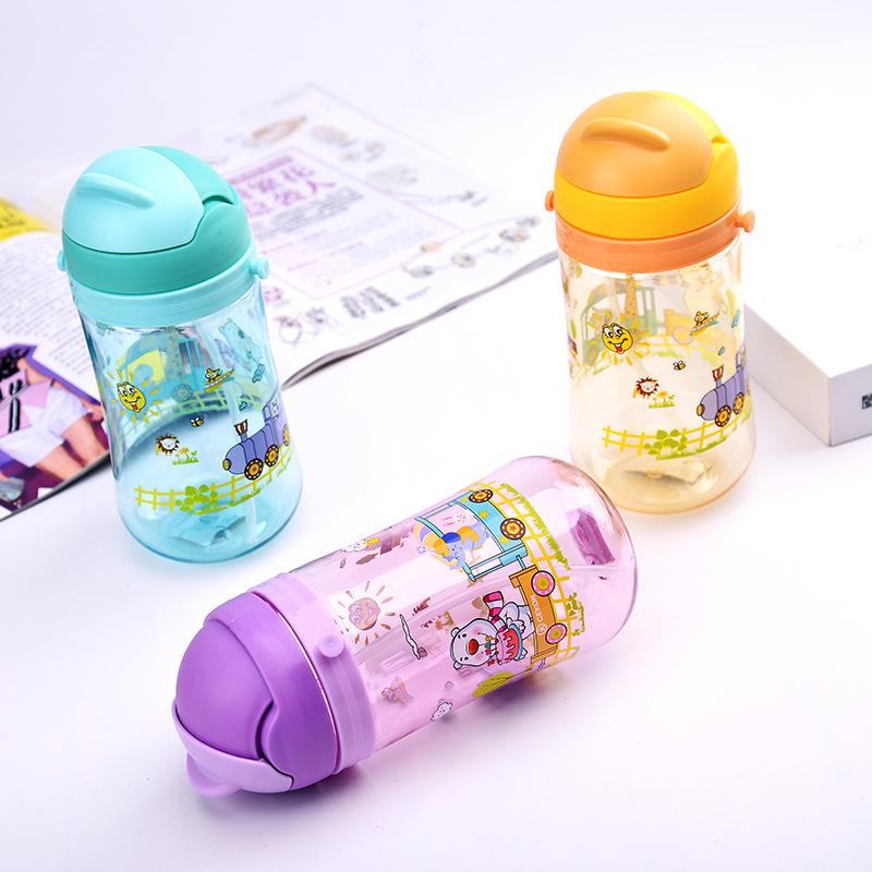 กระติกน้ำเด็กหลอดเด้ง ลายหมี น่ารักๆ 400ml - SunnyLife - ThaiPick