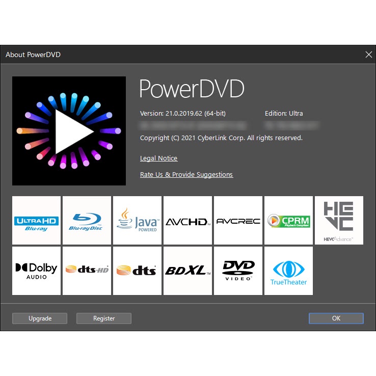 ข้อเสนอสุดพิเศษ CyberLink PowerDVD Ultra 2021 ตัวเต็ม ถาวร โปรแกรมเล่น ...