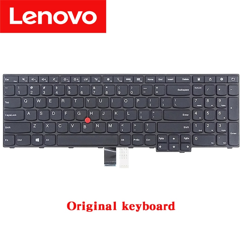 LENOVO Keyboard คีย์บอร์ด LENOVO IBM ThinkPad E550 E550C E555 E560 E565 มีปุ่ม point stick ไทย ...