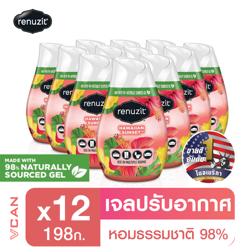 Renuzit Hawaiian Sunset รีนูซิต เจลปรับอากาศกลิ่นฮาวาเอี้ยน ซันเซ็ท 198 ...