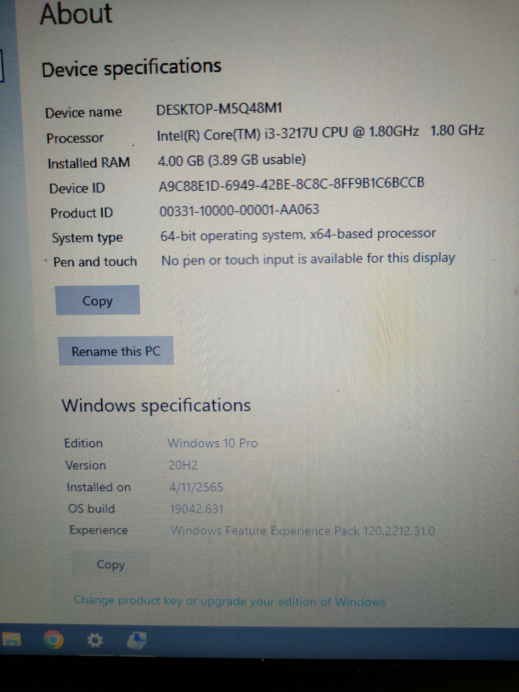 โน๊ตบุ๊คมือสองยี่ห้อ Asus X450C ซีพียู Intel Core i3-3217U แรม 4GB จอ ...