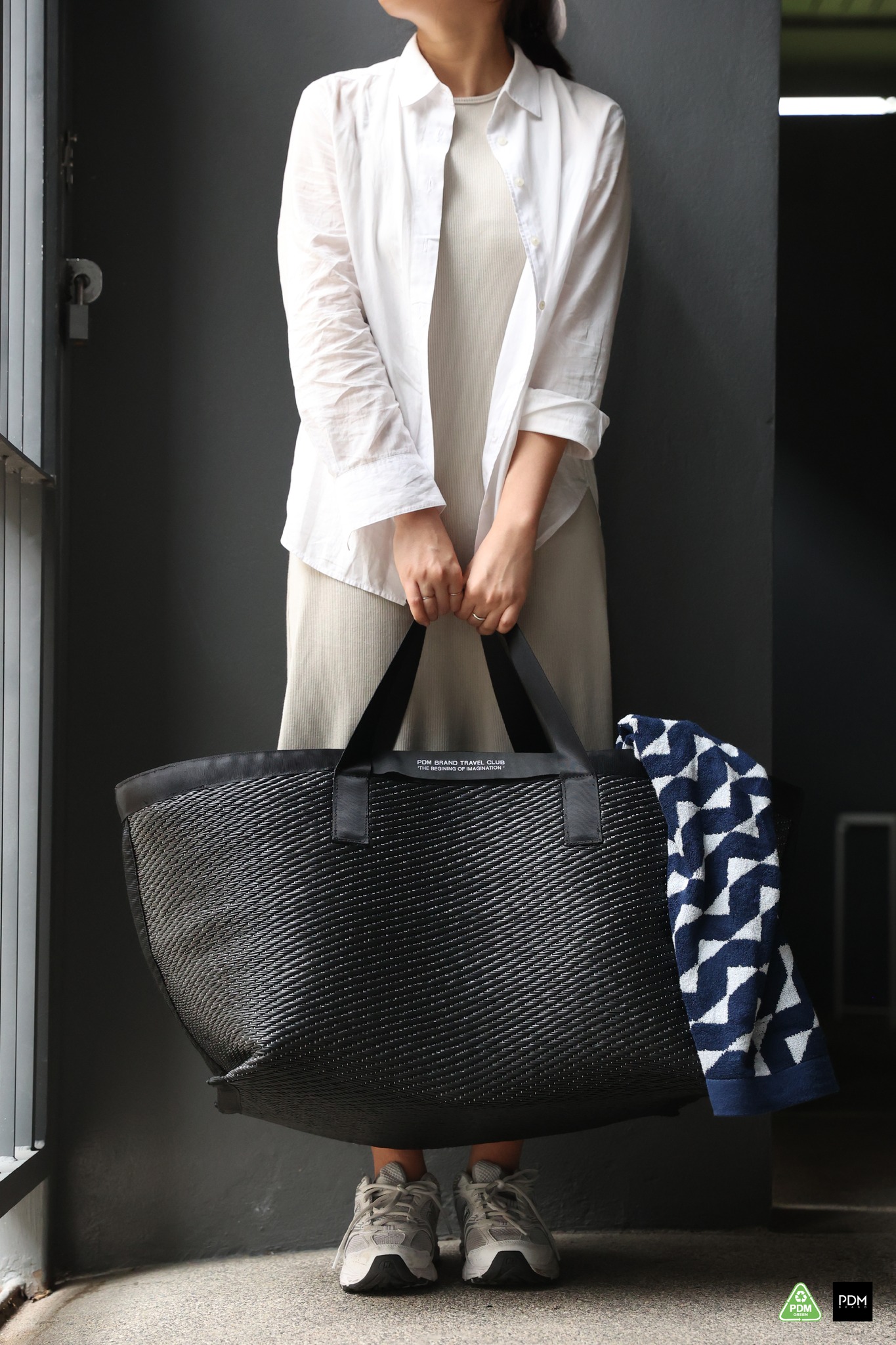 PDM Munich Large Tote Bag สี All Black - PDMBRAND - ThaiPick