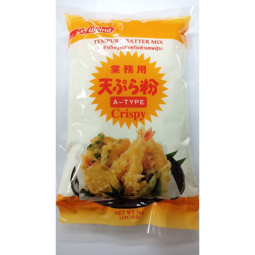 แป้งทอดกรอบเทมปุระ Tempura Batter Mix 1 กก. Welna tempura batter mix by ...