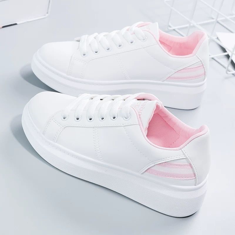 Ready Stock 2021 autumn new white shoes women's breathable spring and ...