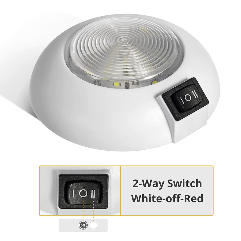 4PCS RV Round LED Dome Lights, 4 Inch Interior Roof Ceiling Awning Led ...