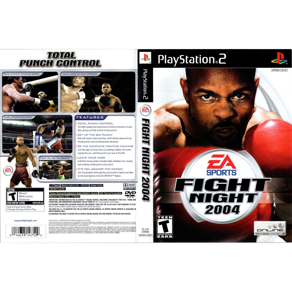 แผ่นเกมส์ Fight Night Round 2004 PS2 Playstation 2 คุณภาพสูง ราคาถูก ...