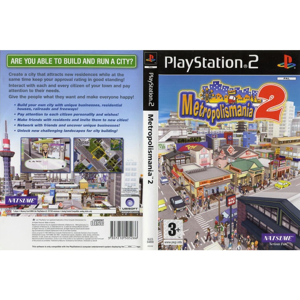 แผ่นเกมส์ PS2 Metropolismania 2 คุณภาพ ส่งไว (CD) | Lazada.co.th