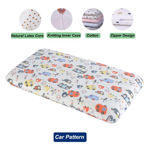 50x30x5cm 2 6 Years Baby Natural Latex Pillow Kids Orthopedic Contour ...