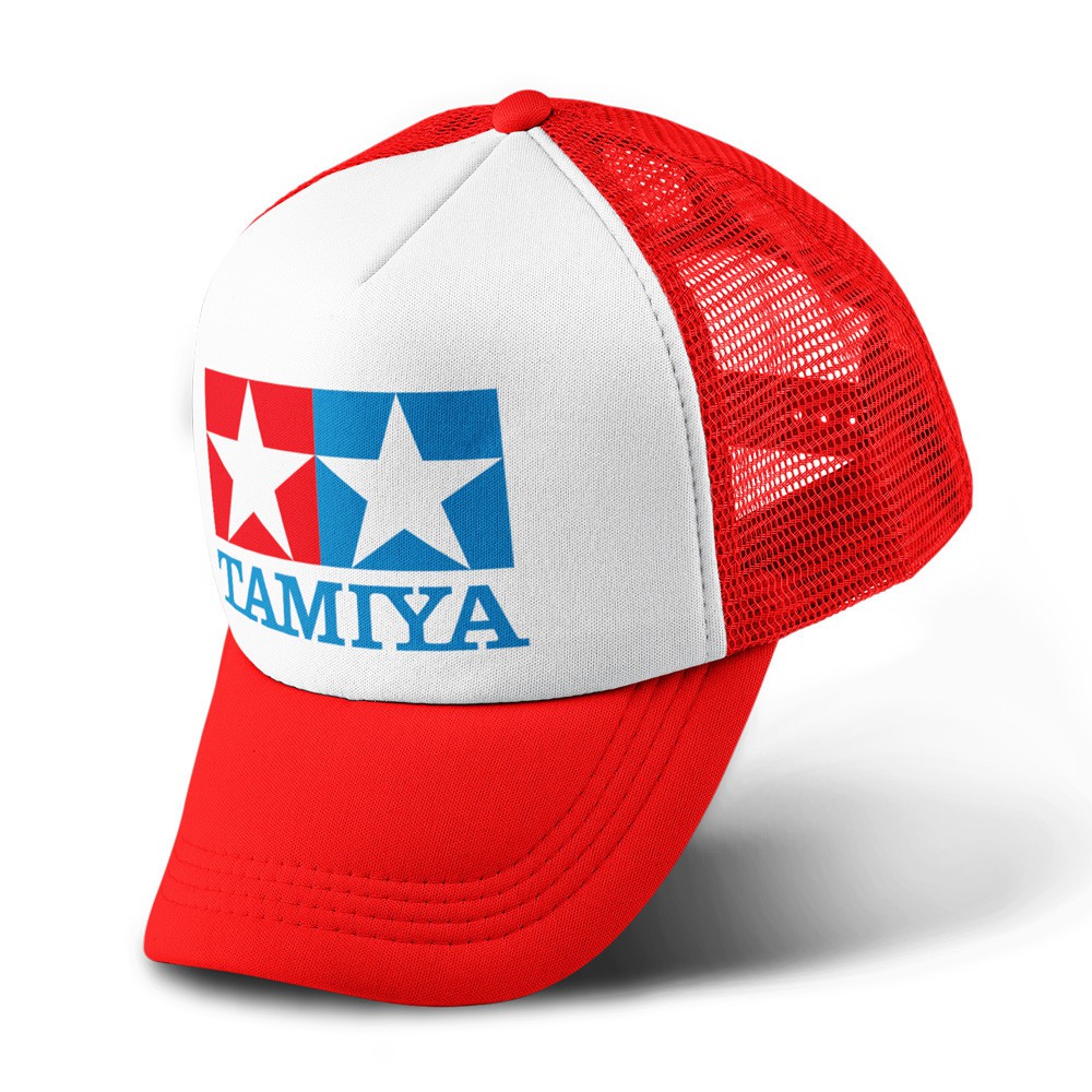 หมวกพิมพ์ลายสกรีน - TAMIYA Trucker Cap ปรับสายได้ Snapback หมวกสายรัด ...