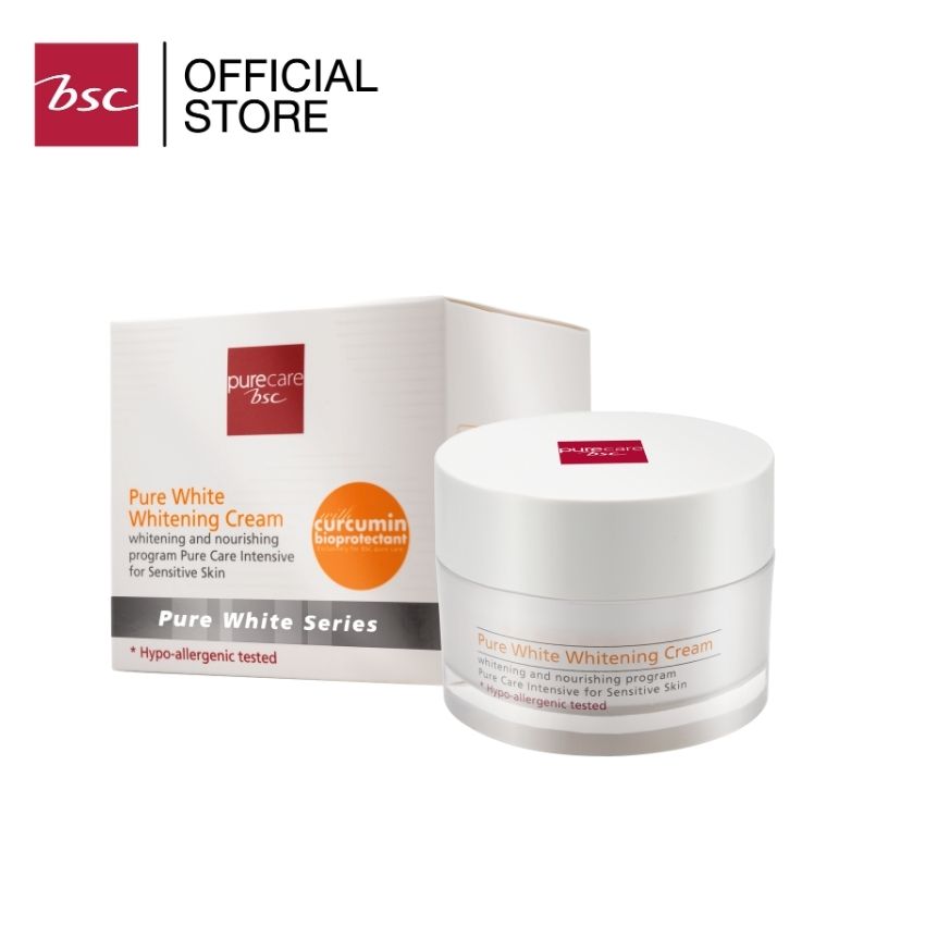 PURE CARE PURE WHITE WHITENING CREAM เนื้อบางเบาเหมาะสำหรับผิวทุกประเภท ...