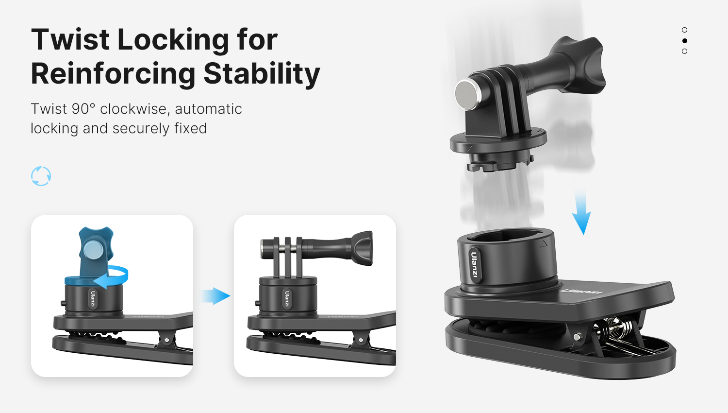 Ulanzi Go Quick II Magnetic Backpack Mount พร้อม Quick Release คลิป ...