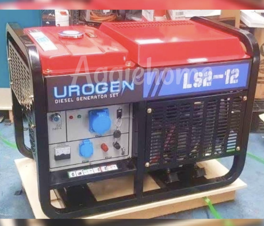 UROGEN เครื่องปั่นไฟ รุ่น ร่น LS2-12 220V (กุญแจสตาร์ท) 10.0 kW. 16.76 แรงม้า (2 สูบ) ปั่นไฟ ...
