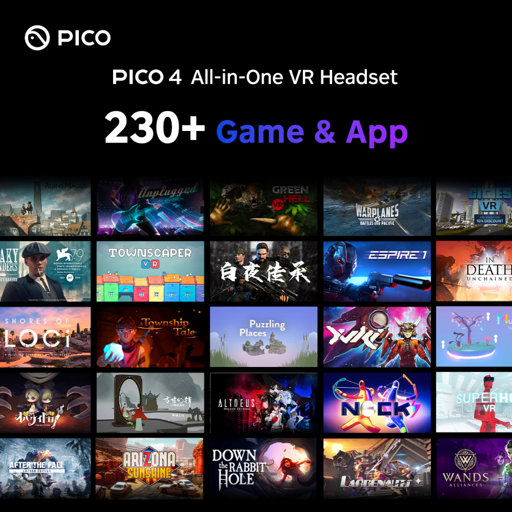 PICO 4 All-In-One VR Headset 4K (128GB256GB) แถมฟรี 3 เกม Starter Pack ...