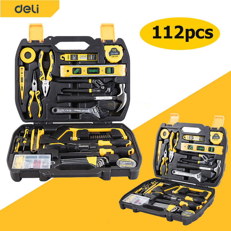 deli ชุดเครื่องมือช่าง ชุดเครื่องมือช่างไฟฟ้า เครื่องมือช่าง แบบพกพา ...