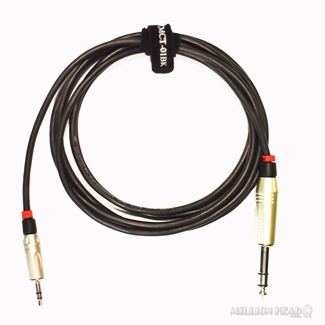 MH-Pro Cable : ST002-ST3(6.3 to 3.5) by Millionhead (3.5mm to 6.3mm TRS ...