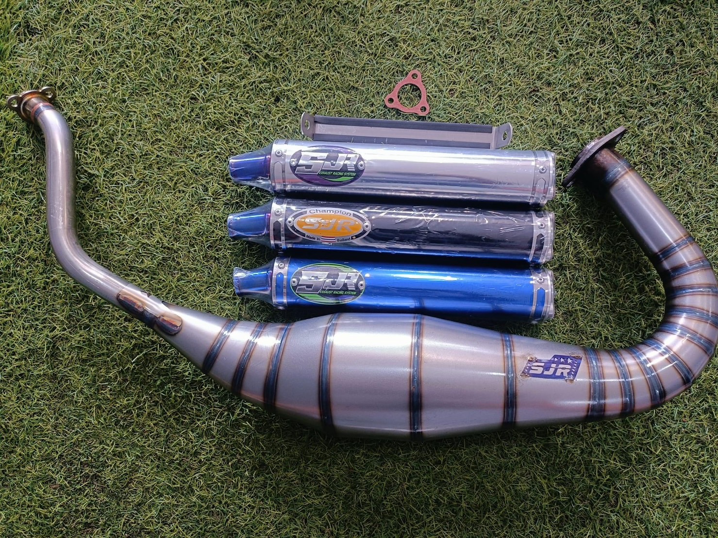 ท่อสูตร ท่อเหล็ก SJR ของแท้100 คอควั่นls dash kr vr victor serpico tzr tzm โนว่า เทน่า บีท วิเต ...