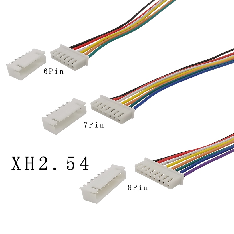5/10sets Jst Xh2.54 Xh 2.54 Mm 2/3/4/5/6/7/8/9/10 Pin Male Female Plug Socket Wire Cable ...