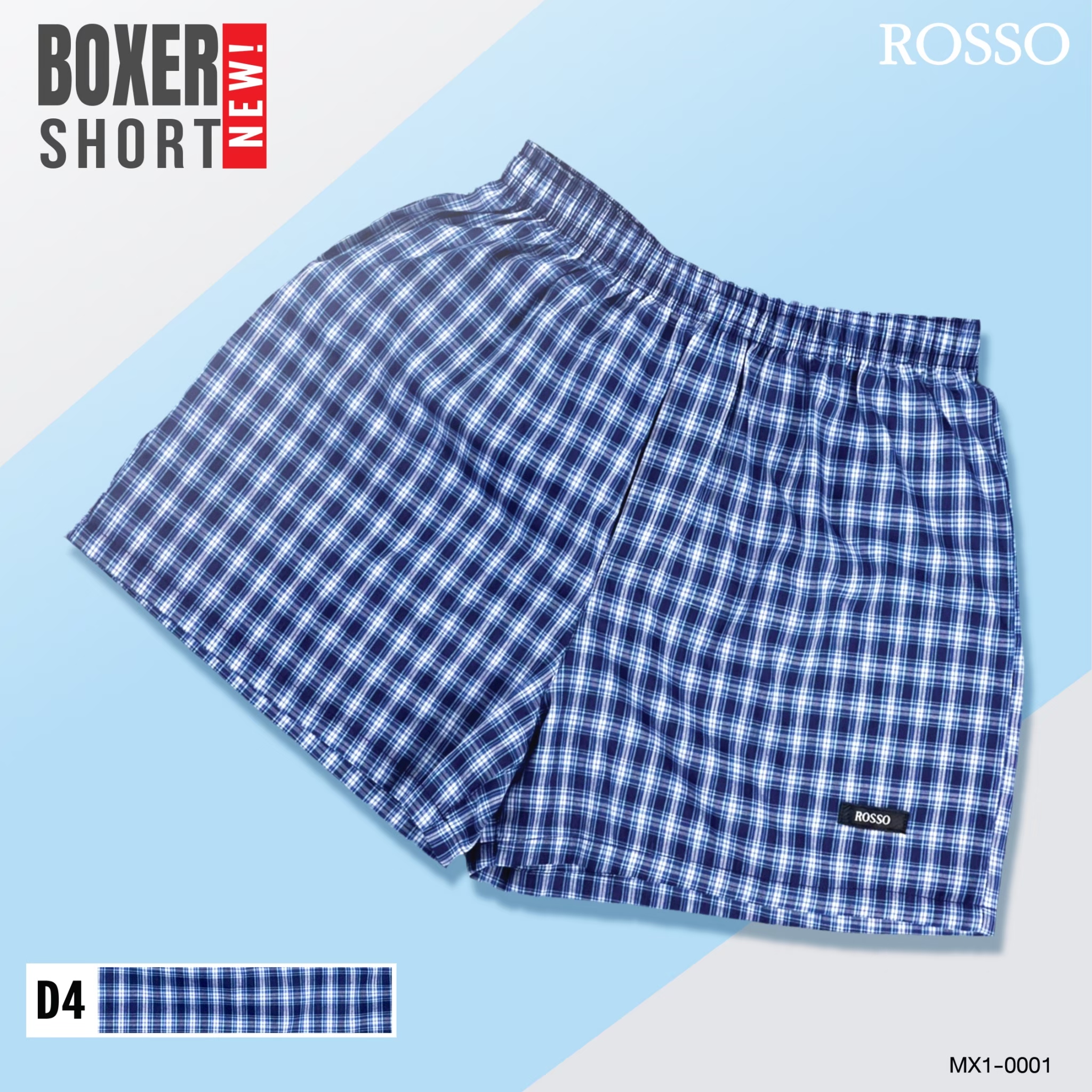 Rosso Boxer กางเกงขาสั้น บ๊อกเซอร์ ใส่สบาย Boxer Original (1ตัว/แพ็ก ...
