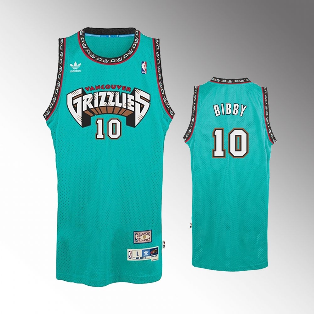 Vancouver Grizzlies 10 Mike Bibby Hardwood Classics Green Jersey ...
