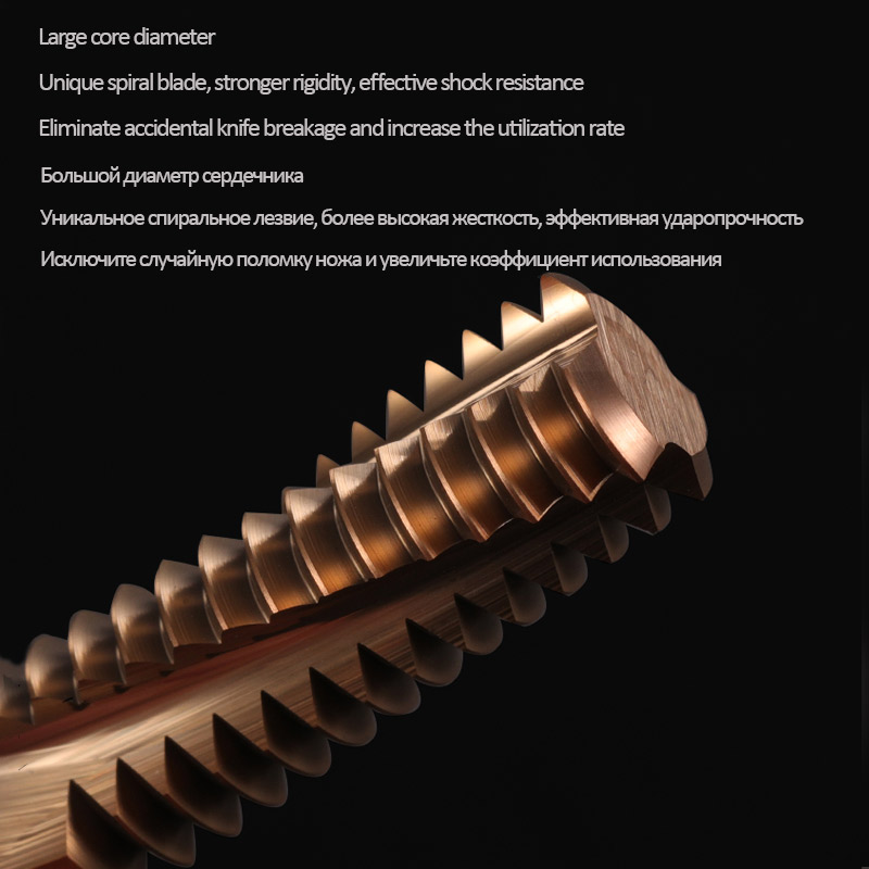 HRC 60 CNC Carbide Thread Milling CUTTER เดี่ยว/3/ฟันเต็ม M1 M1.2 M1.4 ...