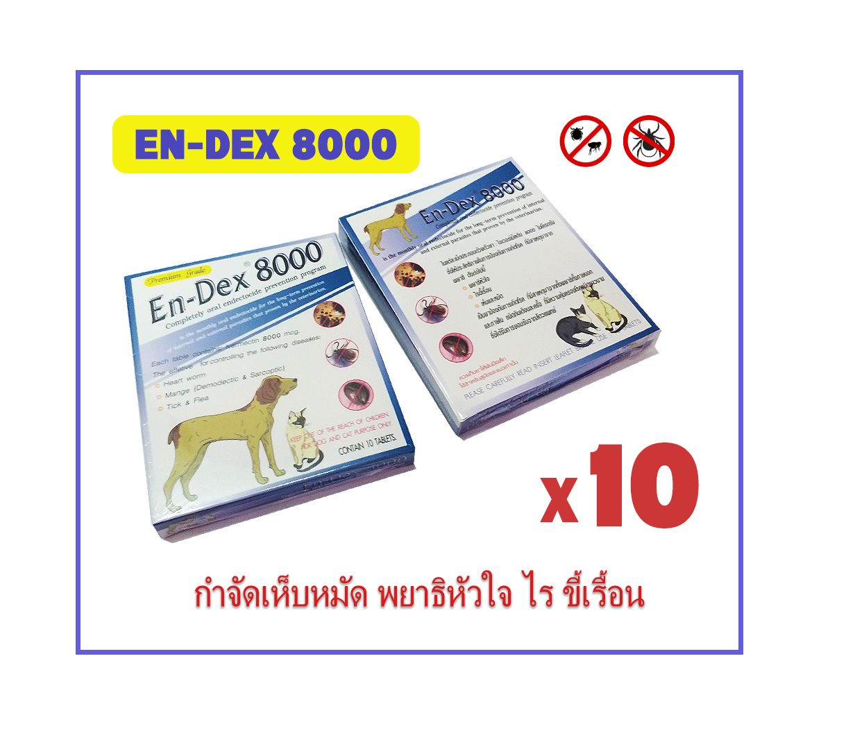 en dex 8000 12 กล่อง - เม็ดทรายเล็กเล็ก - ThaiPick