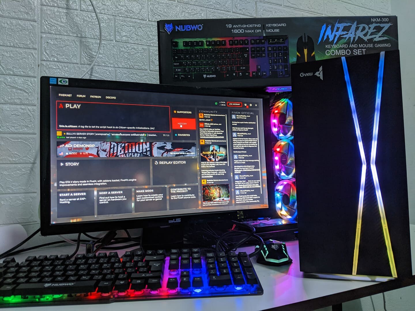 คอมพิวเตอร์มือสองเล่นเกมส์ลื่นๆ FIVE M CPU I7 GEN 2 RAM 8 GB การ์ดจอ ...