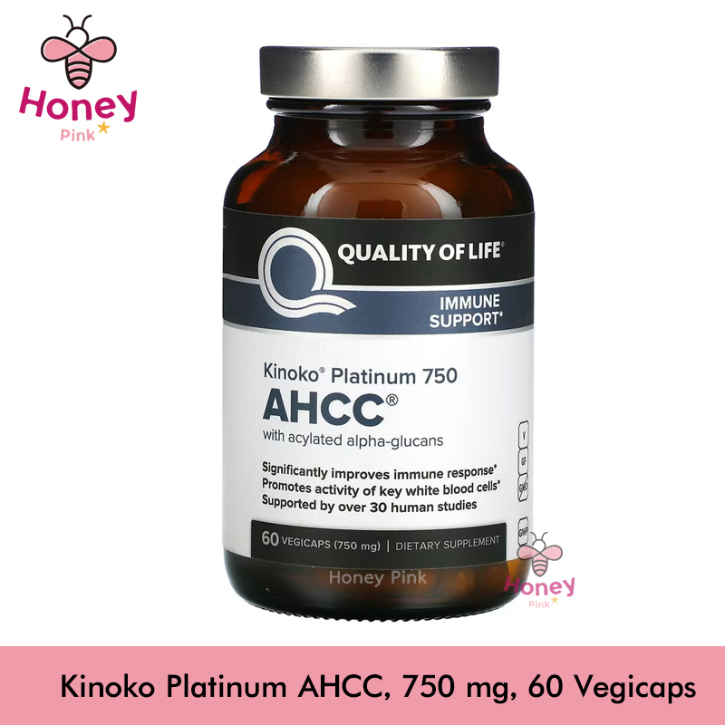 Quality of Life Labs, AHCC Kinoko Platinum 750 mg, 60 caps | Lazada.co.th