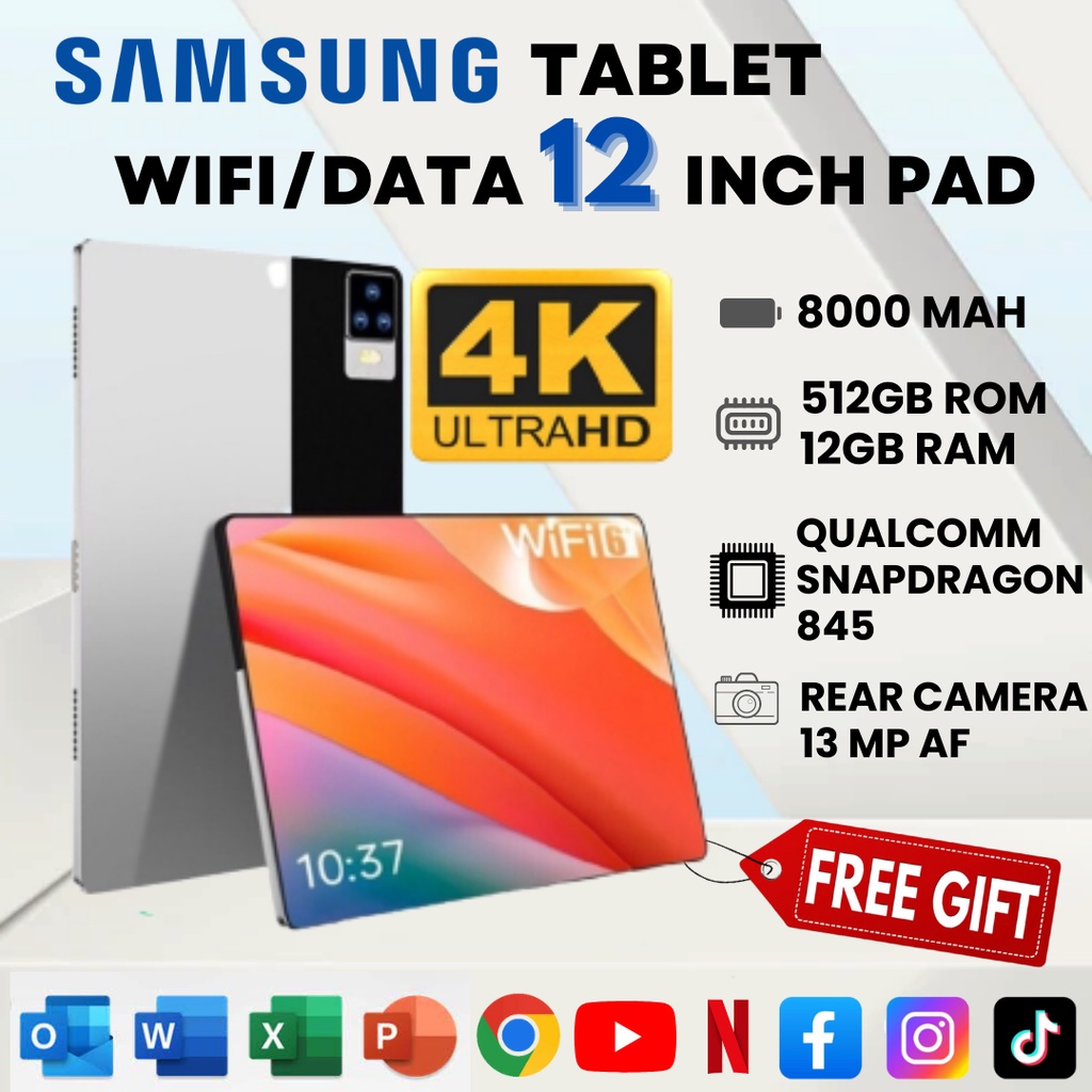 OPPO Tablet PC แท็บเล็ต 10.8 Inch Android 8.1 [6GB RAM 128GB ROM] Dual SIM 4G LTE รองรับซิมการ์ด ...