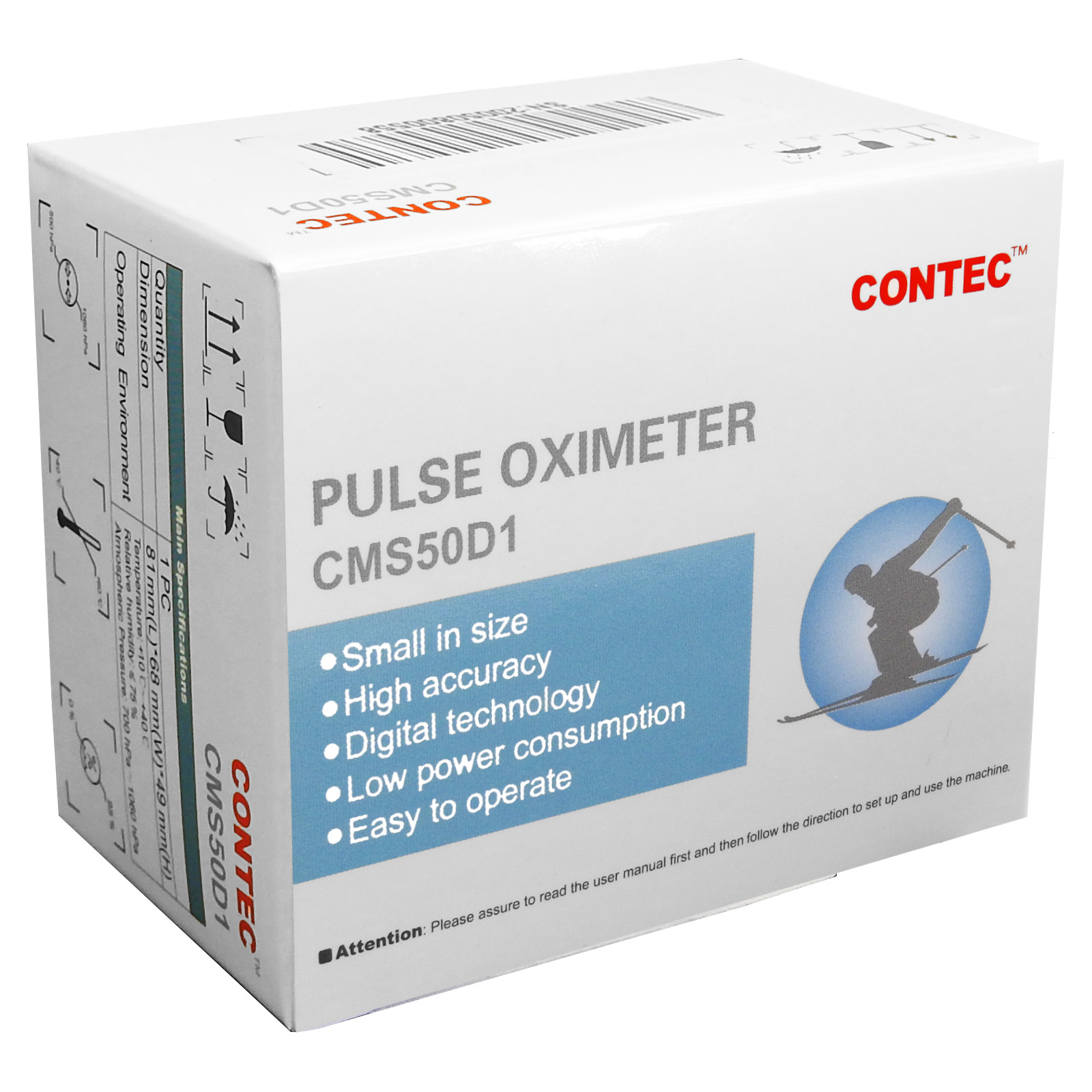 CONTECMED CMS50D1 Finger Pulse Oximeter ความอิ่มตัวของออกซิเจนในเลือด ...