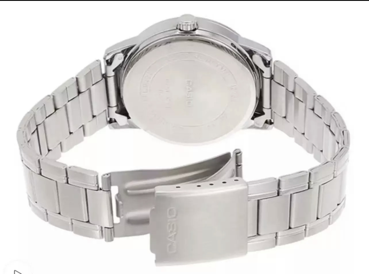 ST200 casio นาฬิกาผู้ชาย สายสเตนเลส ตัวล็อกแบบบานพับ รุ่น MTP-V001 MTP ...