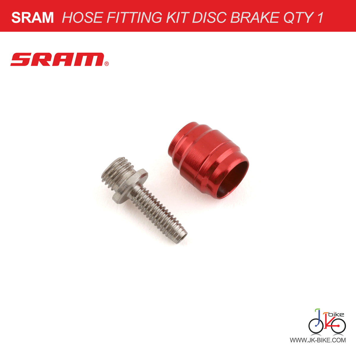 ตาไก่ดิกส์น้ำมันจักรยาน SRAM HOSE FITTING KIT DISC BRAKE QTY 1 - SJ ...