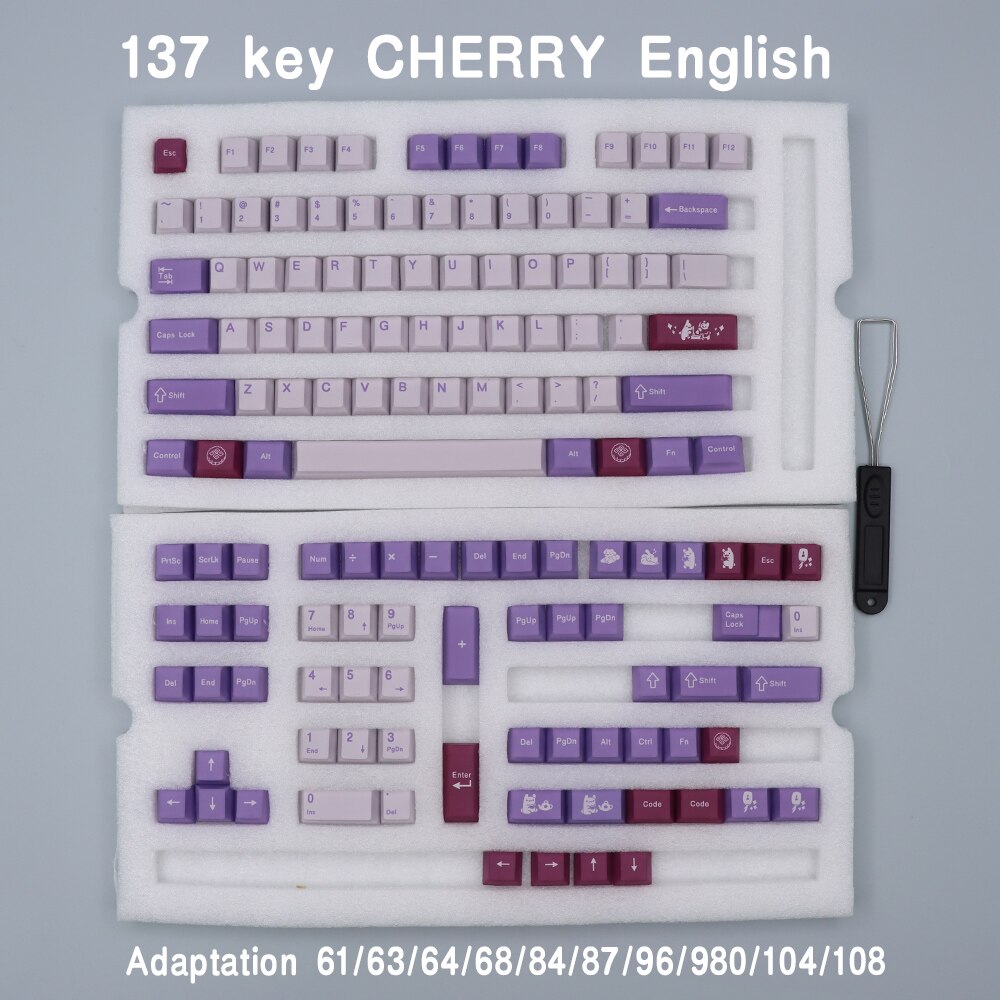 GMK Tuzi Rabbit key cap set PBT cherry profile keycaps for cherry rk68 ...