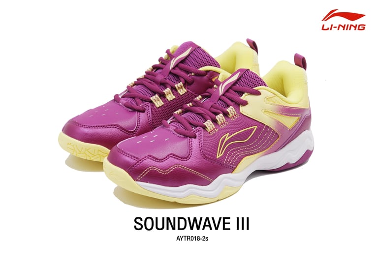 LI-NING รองเท้าแบดมินตัน SOUND WAVE III (AYTR018) BADMINTON SHOES - Li ...