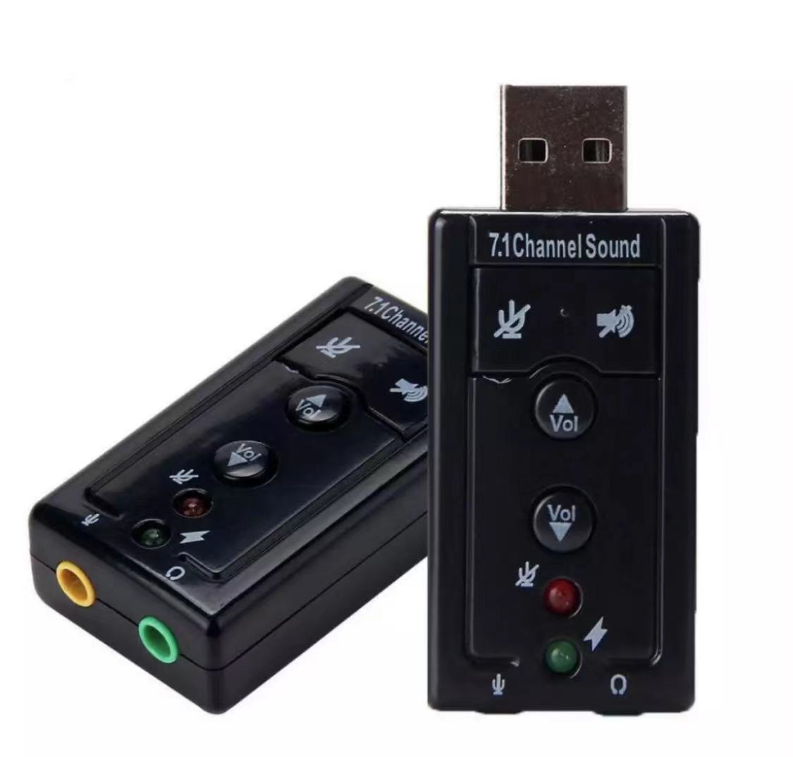 USB 2.0 3D Virtual 12Mbps External 7.1 Channel Audio Sound Card Adapter - ZGM SHOP - ThaiPick