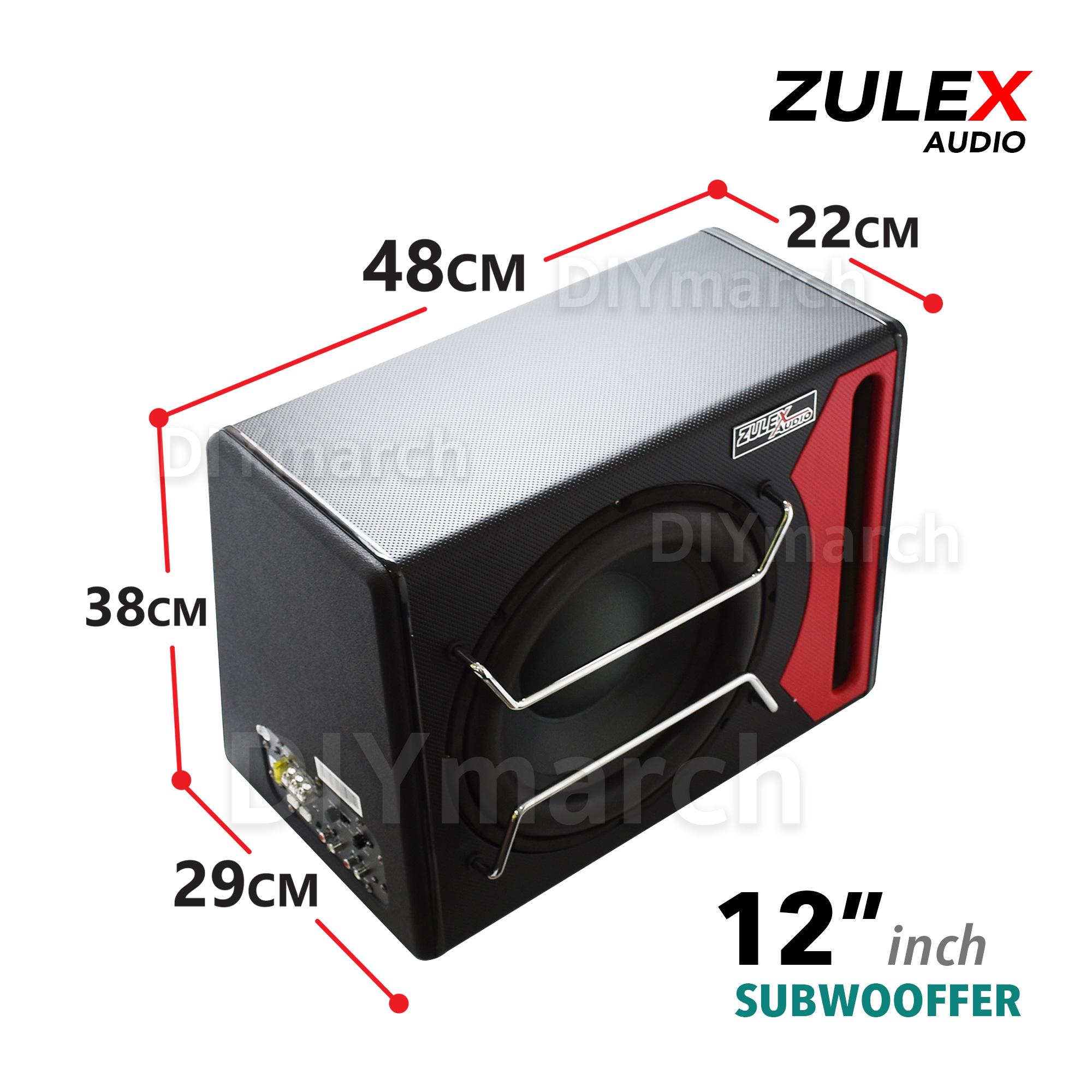 Zulex ตู้ลำโพงซับวูฟเฟอร์ 12 นิ้ว พร้อมแอมป์ ขยายในตัว Zulex ZB-128A ...