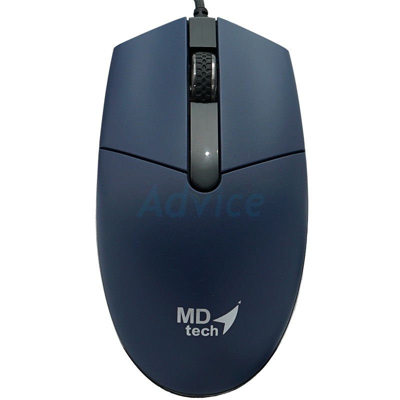 USB Optical Mouse MD-TECH (MD-17) Black/Blue - BobBarker - ThaiPick
