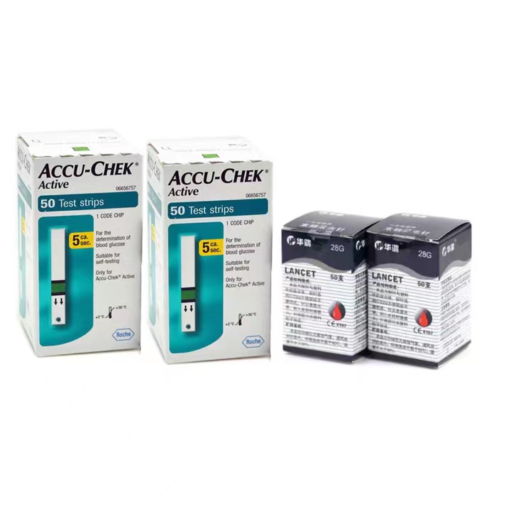 Accu Chek Accuchek Active 100's Test Strip + 100's Lancets | Lazada.co.th