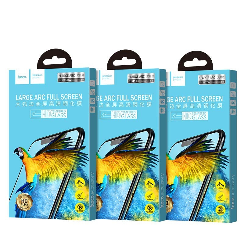 Hoco ฟิล์มกระจกใส A10 ฟิล์มกระจกนิรภัยแบบเต็มจอใส ความแข็งแรง ตามมาตรฐานระดับสากล (Screen ...