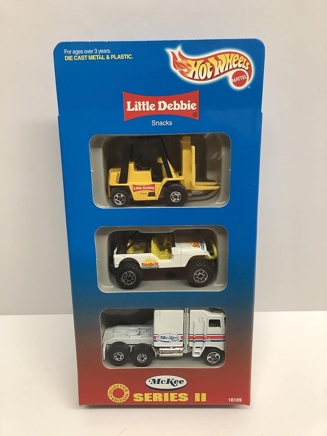 Hot Wheels Little Debbie Snacks 1996 Mat Series 2 Special Edition 3-Car ...