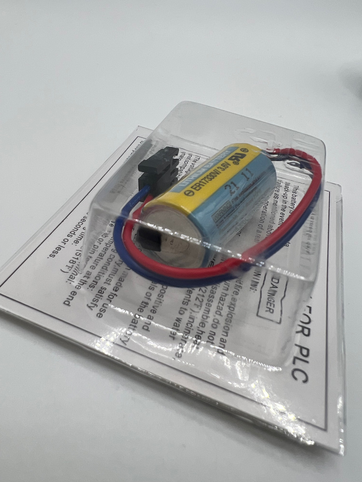 ถ่านPLC Mitsubishi ER17330V 3.6V A6BAT Lithium PLC Industrial Battery ...