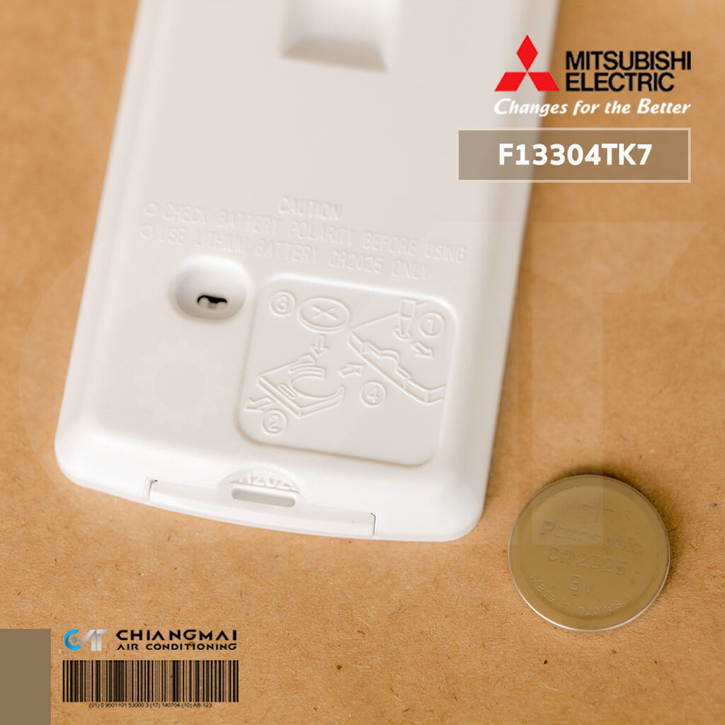 F13304TK7 รีโมทพัดลม Mitsubishi Electric รุ่น R12A-HRZ (*สีขาว) รีโมท ...