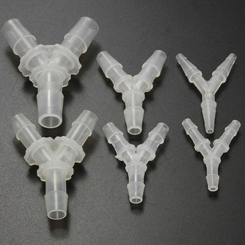 Plastic Y Shaped Connectors Tube Hose Pipe Fit Coupler Joiner Water ...