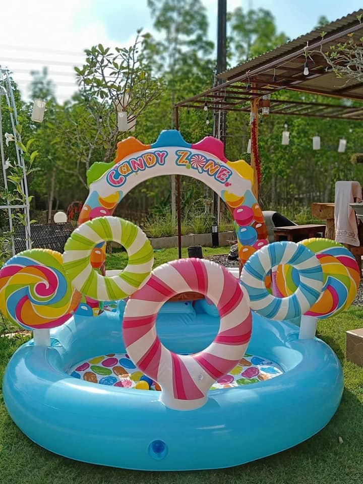 สระแคนดี้ลุกอม Candy Play center paddling pool แถมฟรี สูบไฟฟ้า - Ying ...