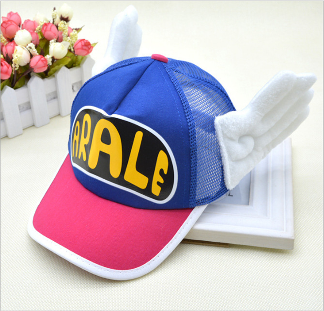 【COSER 77】Anime Cosplay Breathable Net Cap Hats Dr.Slump Arale Angel ...