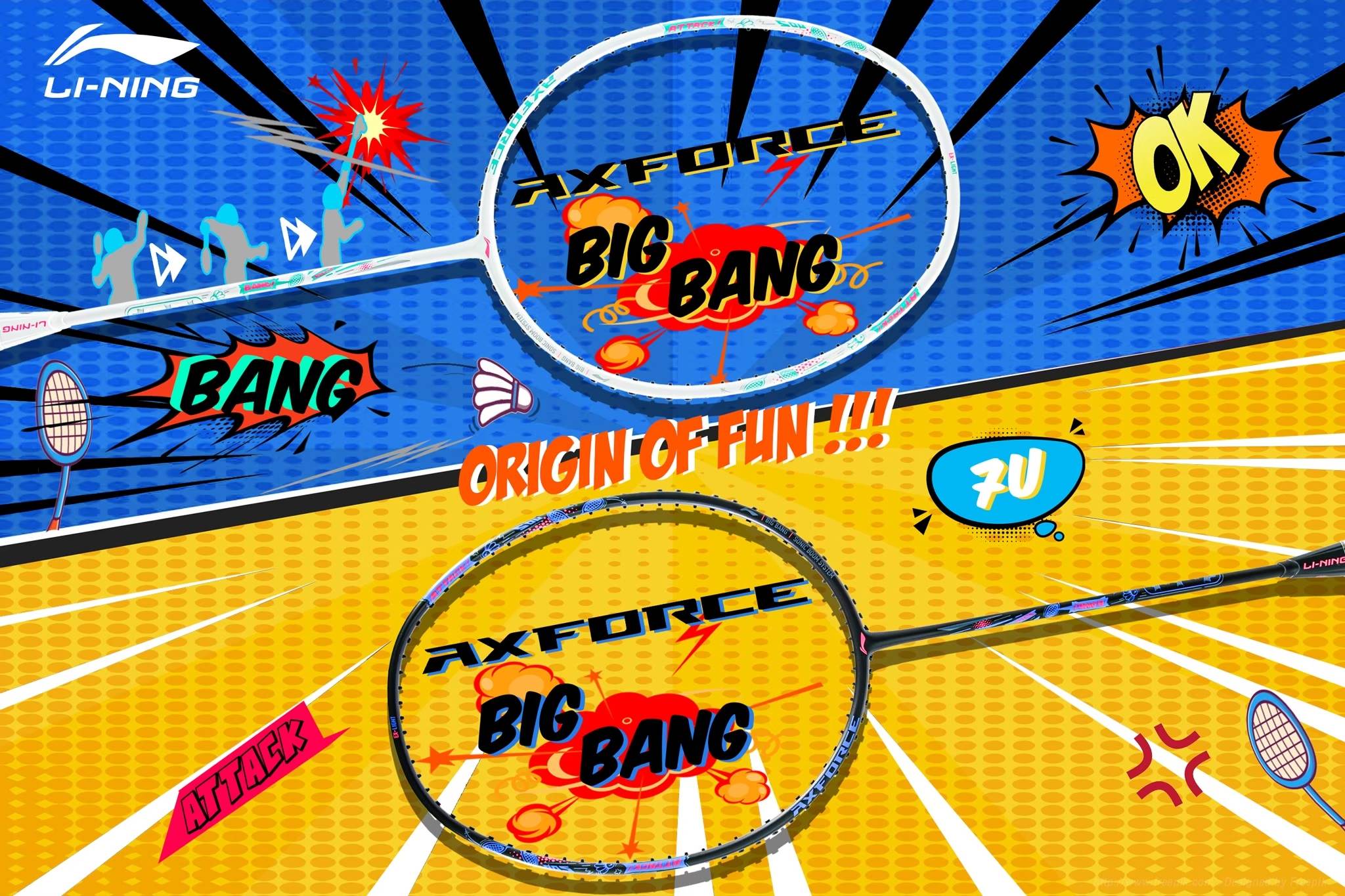 LI-NING ไม้แบดมินตัน รุ่น AERONAUT 9000 (AYPP124-4) แถมซอง+พันด้าม+เอ็น AP6 พร้อมขึ้นเอ็น ฟรี ...