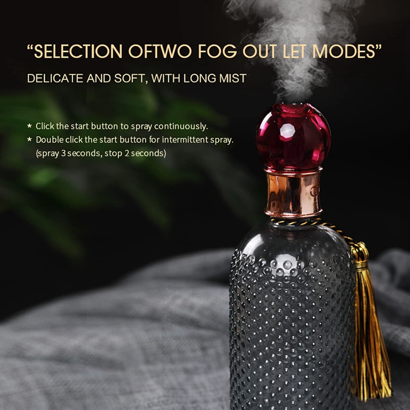 Retro Perfume Bottle Humidifier Glass Aroma Essential Oil Diffuser Air ...