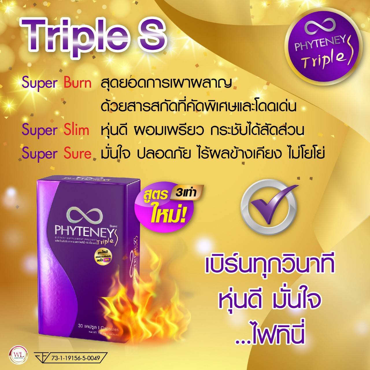 ไฟทินี่3s ลดพุง ควบคุมน้ำหนัก ลดไขมัน ลดความอยากอาหาร Phyteney triple s ...