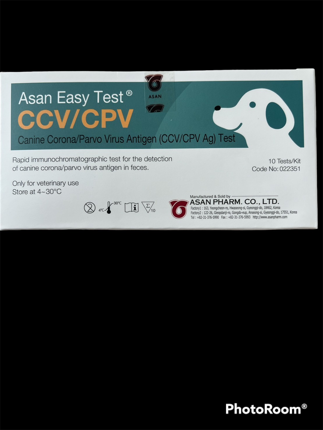 Asan Easy Test CCVCPV โรคพาร์โวไวรัสในสุนัข - เคเอ็นพี - ThaiPick