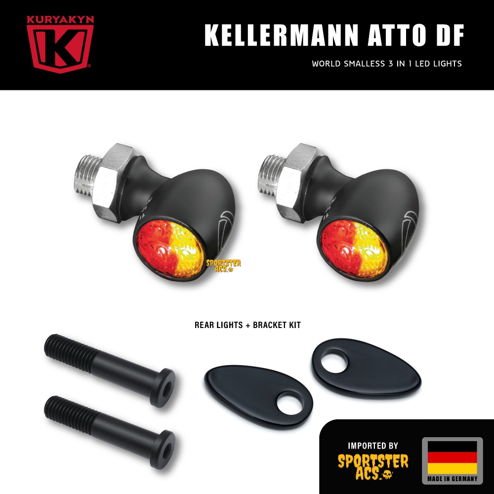 ⭕️ส่งฟรี⭕️ **ฟรีส่งผ่อน0%** Kellermann Atto DF 3in1 ไฟเลี้ยวที่เล็กที่สุดในโลก Harley Davidson ...